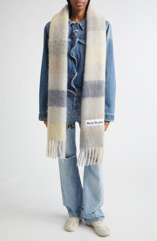 ACNE STUDIOS ACNE STUDIOS Vally Plaid Alpaca Scarf